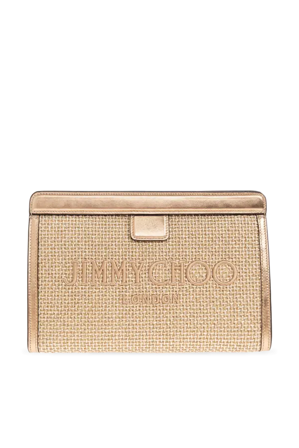 JIMMY CHOO Avenue Clutch - Gold