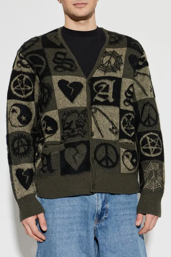 ALLSAINTS Travis Cardigan - Green