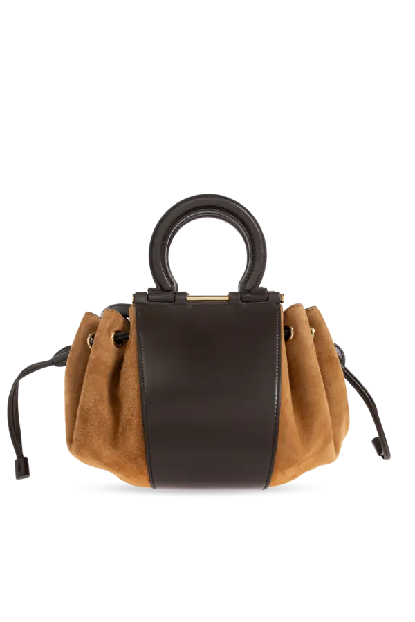 FERRAGAMO Gancio Handbag - Brown
