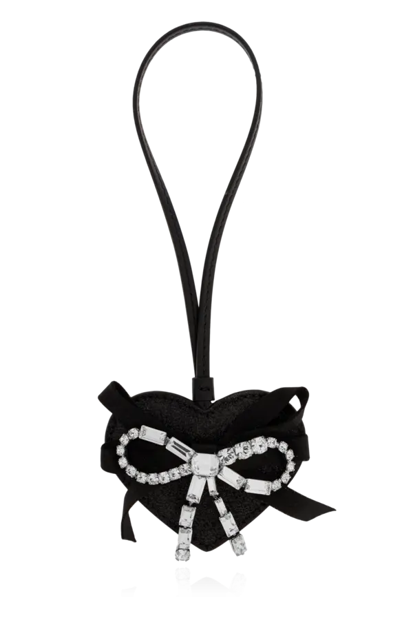 JIMMY CHOO Heart Pendant - Black