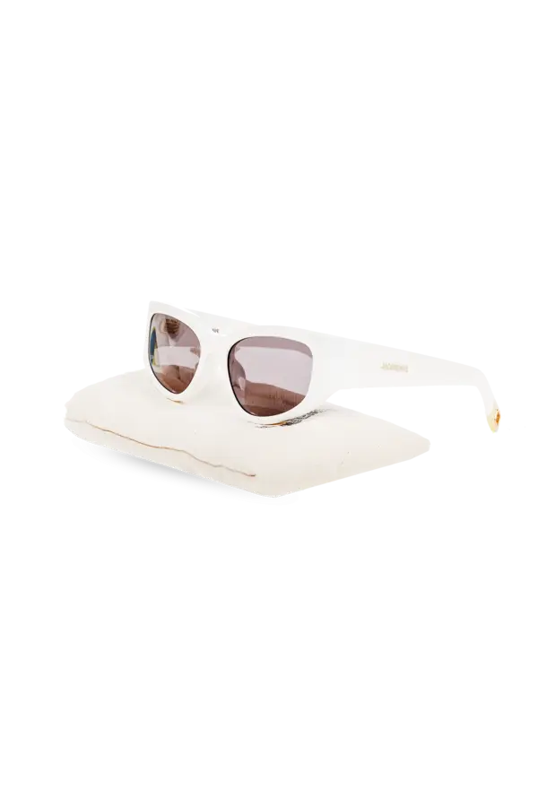 Jacquemus Rectangle Frame Sunglasses - White