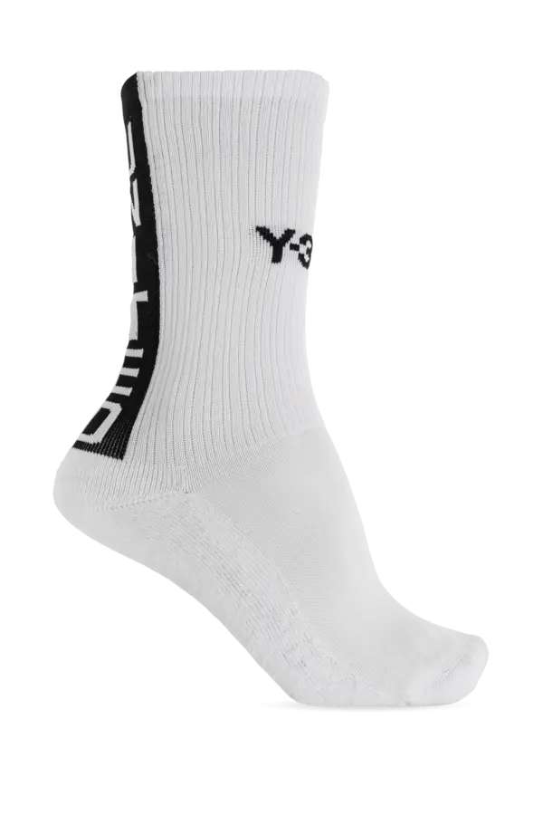 Y3 X Neighborhood United Ribbed Crew Socks - White