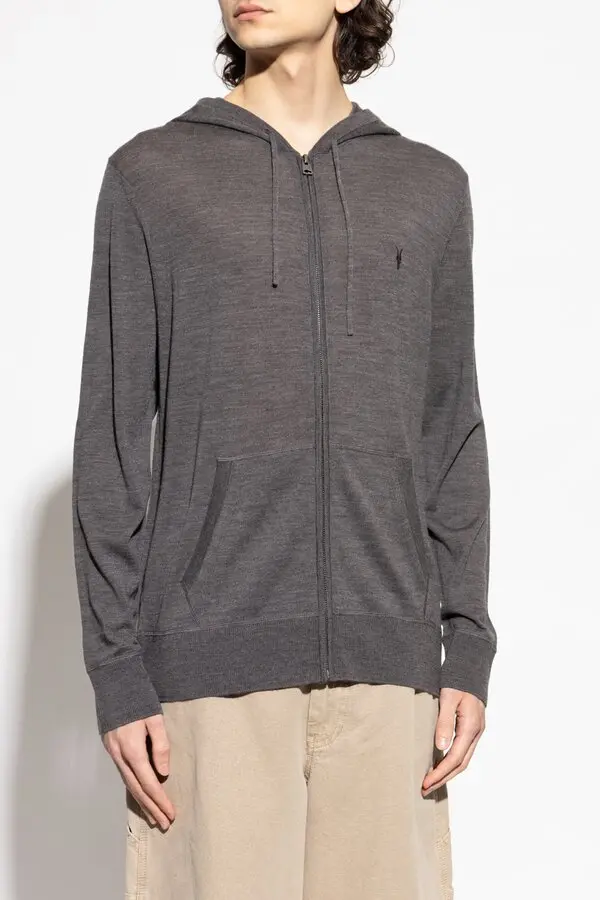ALLSAINTS Wool Hoodie - Grey