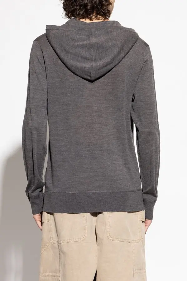 ALLSAINTS Wool Hoodie - Grey