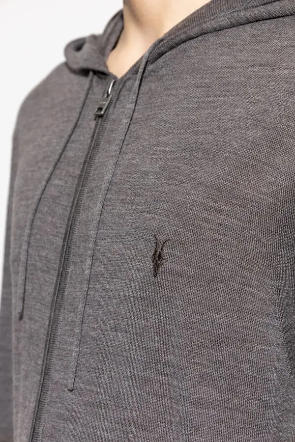 ALLSAINTS Wool Hoodie - Grey