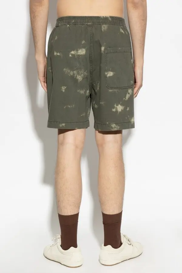 MARANT Straight-leg Tie Dye Shorts - Green
