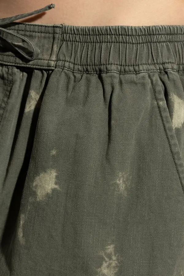 MARANT Straight-leg Tie Dye Shorts - Green