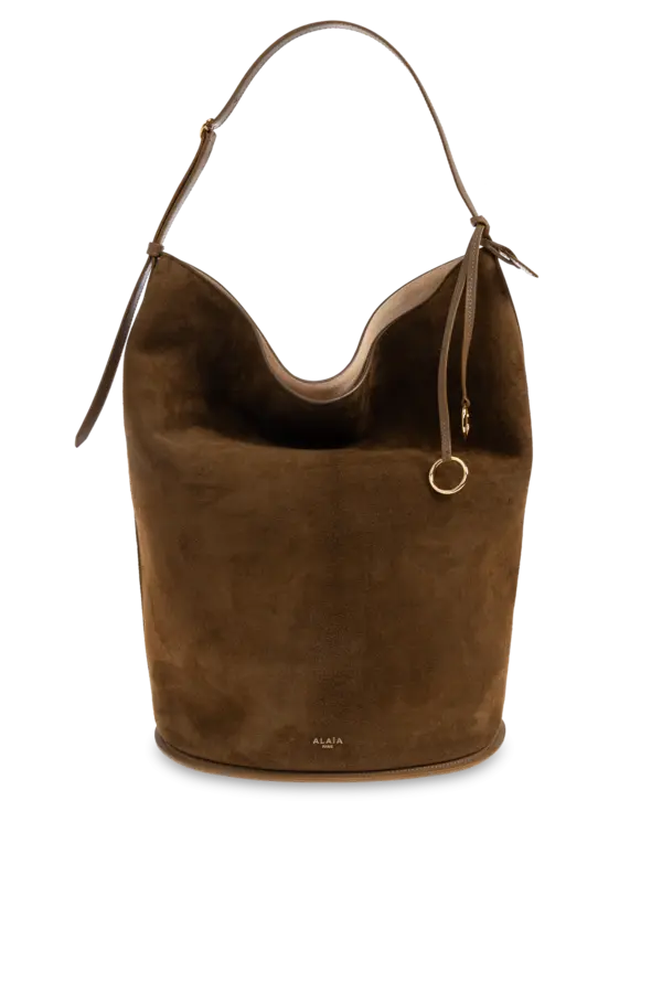 Alaïa Hip Large Bucket Shoulder Bag - Brown