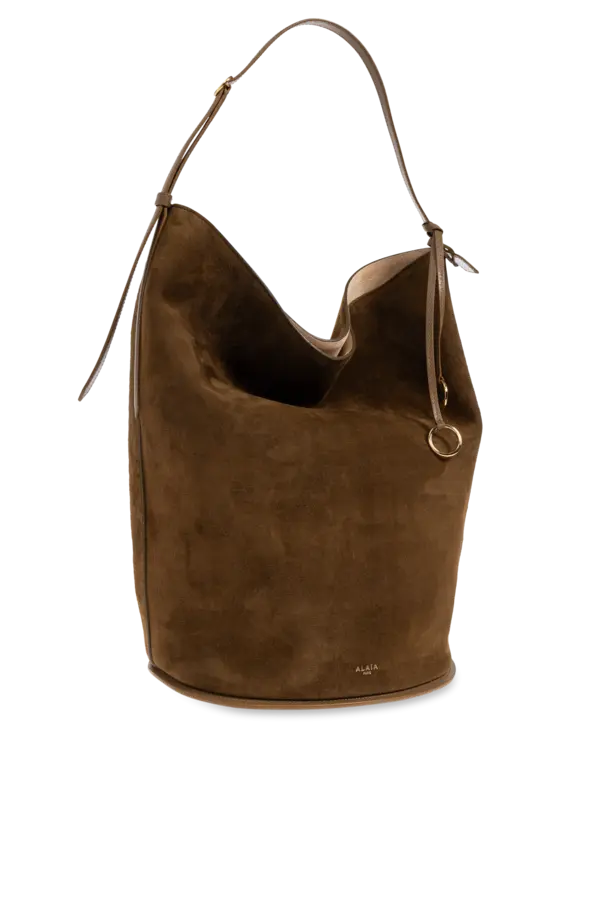 Alaïa Hip Large Bucket Shoulder Bag - Brown
