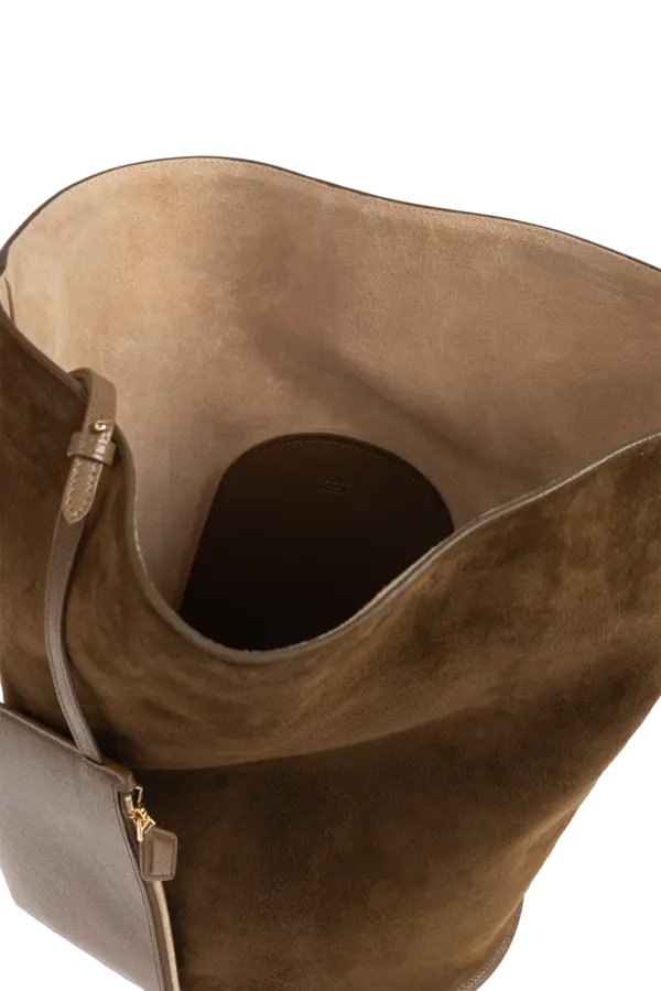 Alaïa Hip Large Bucket Shoulder Bag - Brown