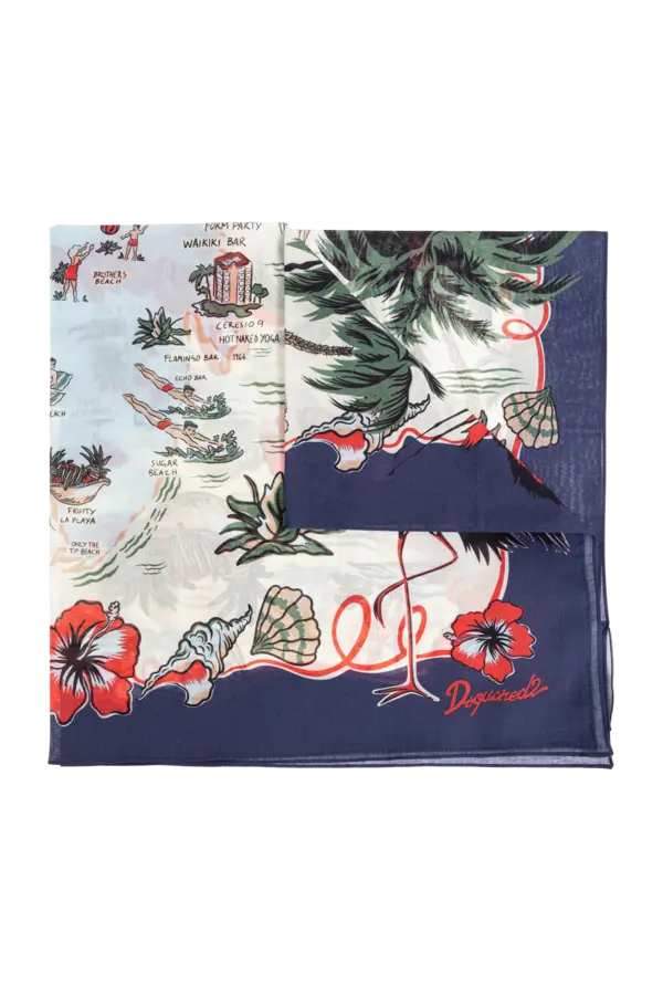 Dsquared2 Printed Scarf - Multicolour