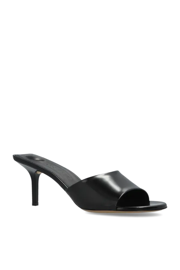 Jacquemus Cubisto Heeled Mules - Black