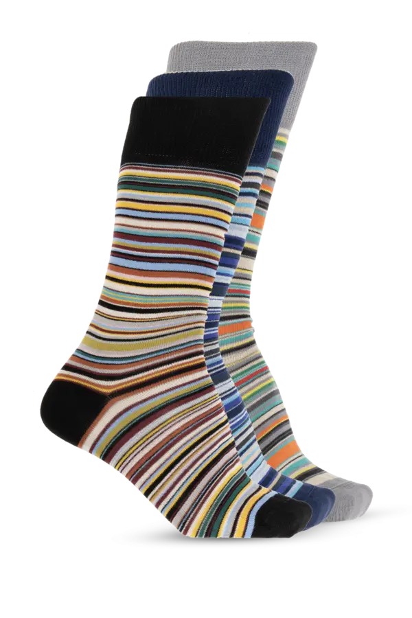 Paul Smith Six-pack Patterned Crew Socks - Multicolour