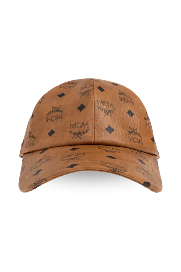 Mcm Patterned Baseball Cap - Brown