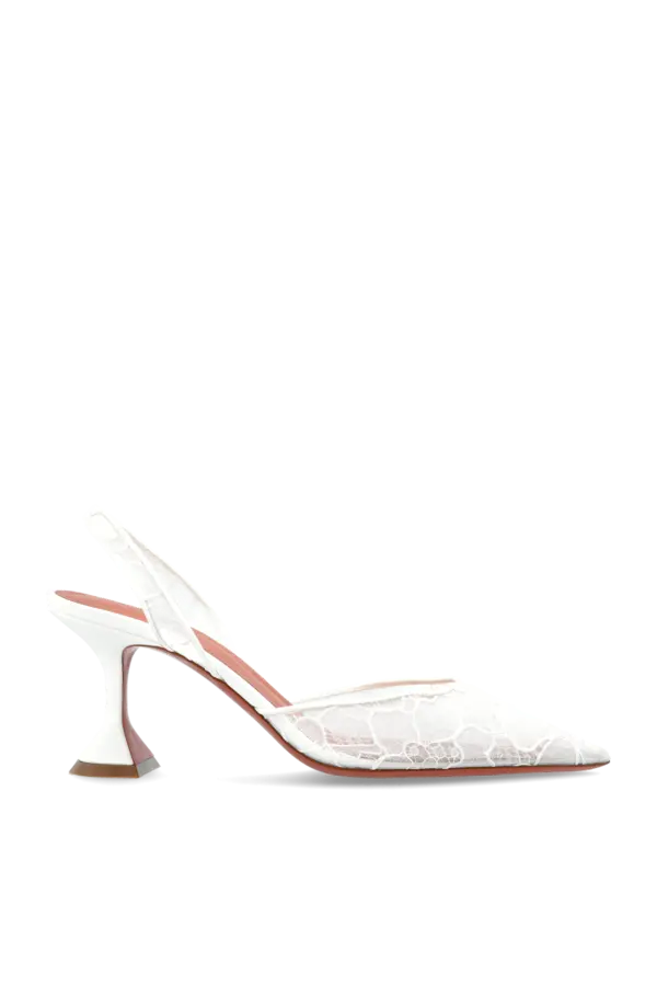 Amina Muaddi Lupita Heeled Shoes - White