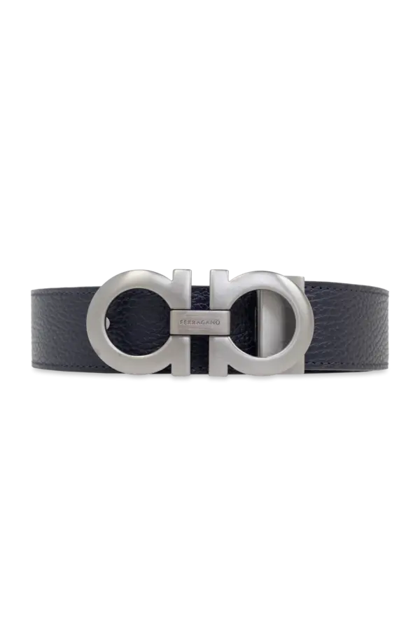 FERRAGAMO Double-sided Belt - Navy Blue