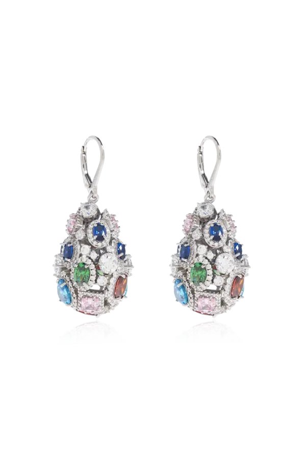 MAISON MARGIELA Cluster Show Earrings - Silver