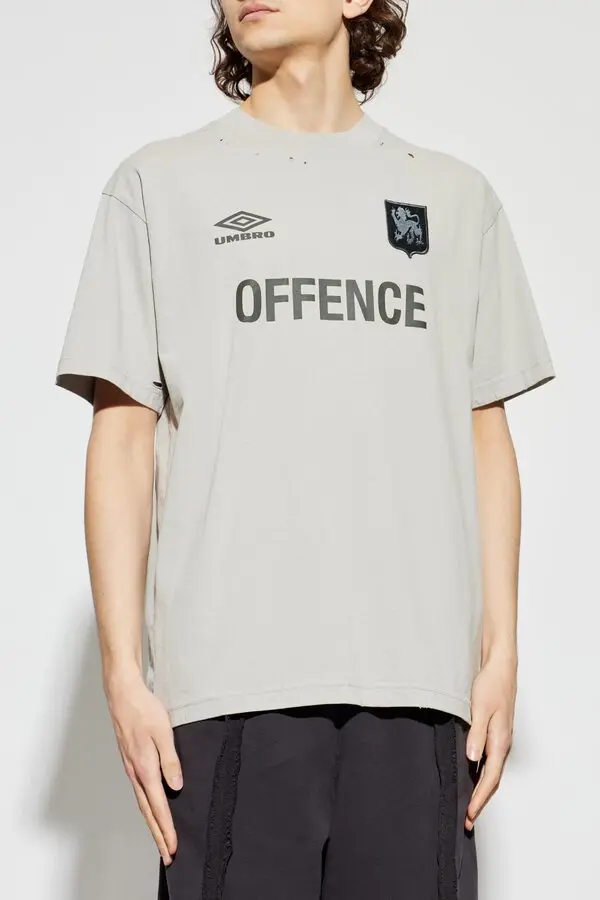UMBRO T-shirt With A Vintage Effect - Grey