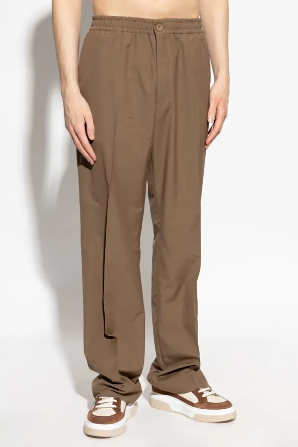 FERRAGAMO Wool Trousers - Brown