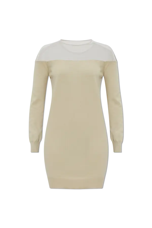 MAISON MARGIELA Long Sleeve Mini Dress - Beige
