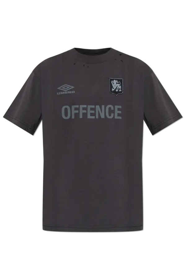 UMBRO T-shirt With A Vintage Effect - Black