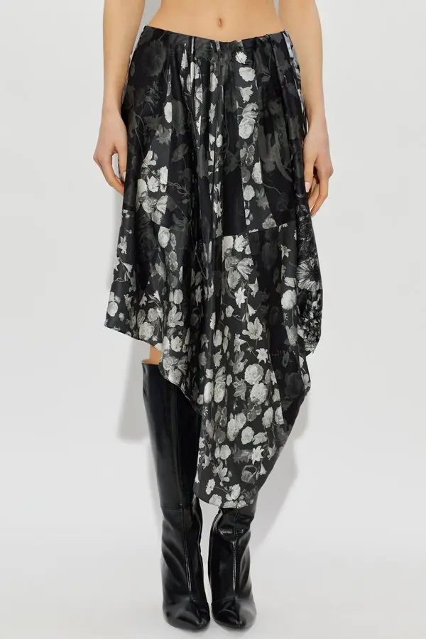 MAISON MARGIELA Silk Asymmetrical Skirt