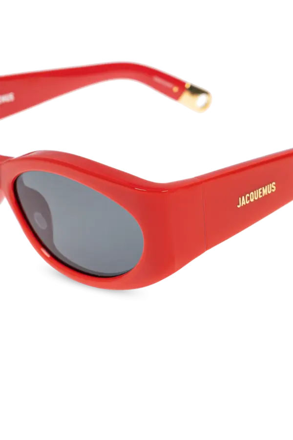 Jacquemus Oval Sunglasses - Red