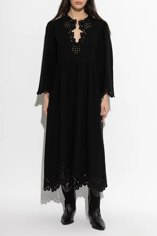 MARANT ETOILE Tianny Midi Dress - Black