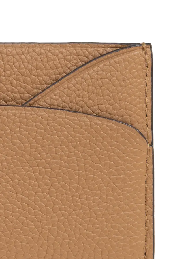 Tory Burch Leather Card Holder - Beige