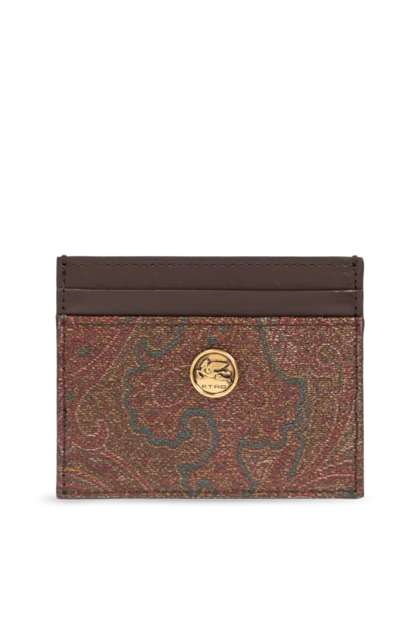 Etro Card Case - Brown