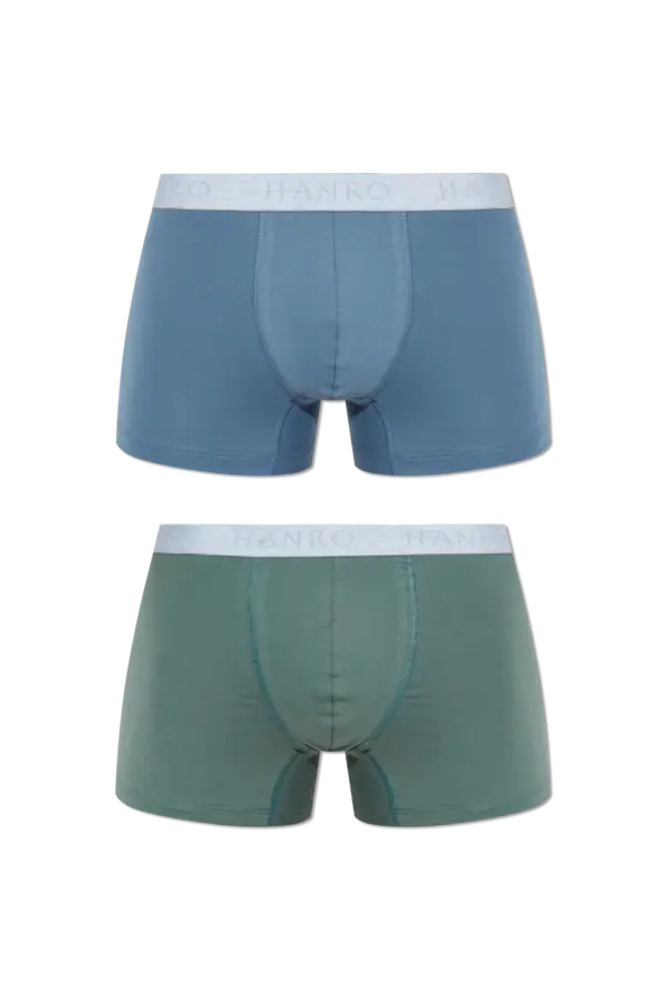 Hanro Two-pack Of Boxers From The ‘cottone Essentials’ Collection - Multicolour