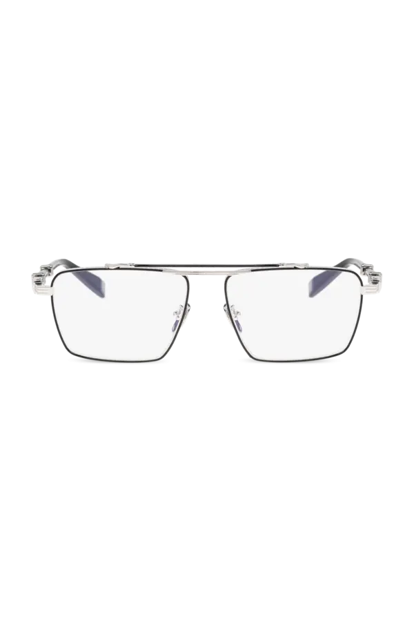 Balmain Rectangle Prescription Glasses - Silver