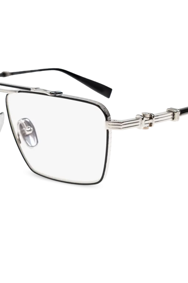 Balmain Rectangle Prescription Glasses - Silver