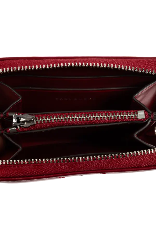 Tory Burch Leather Wallet - Burgundy