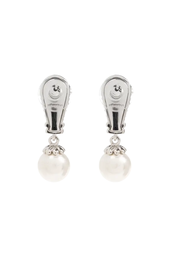 SELF-PORTRAIT Earrings With Crystals And Faux Pearl