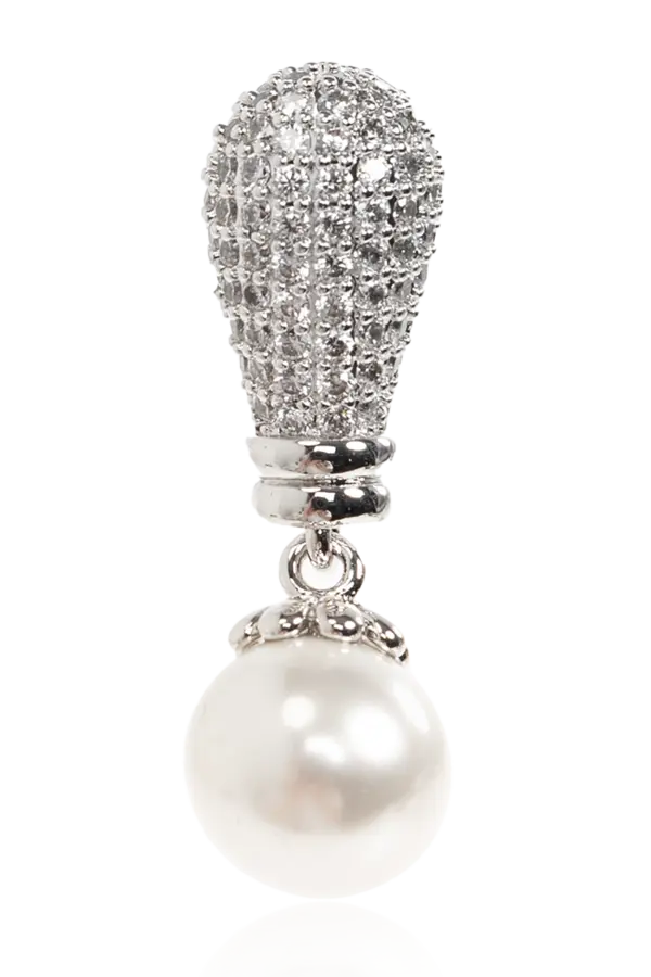 SELF-PORTRAIT Earrings With Crystals And Faux Pearl