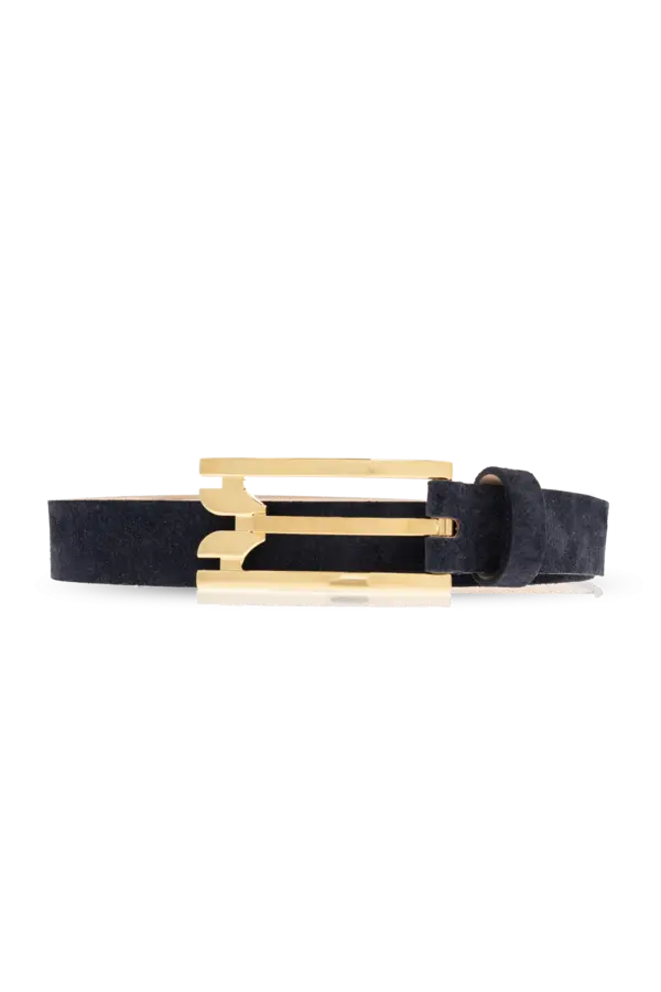 Victoria Beckham Leather Belt - Navy Blue