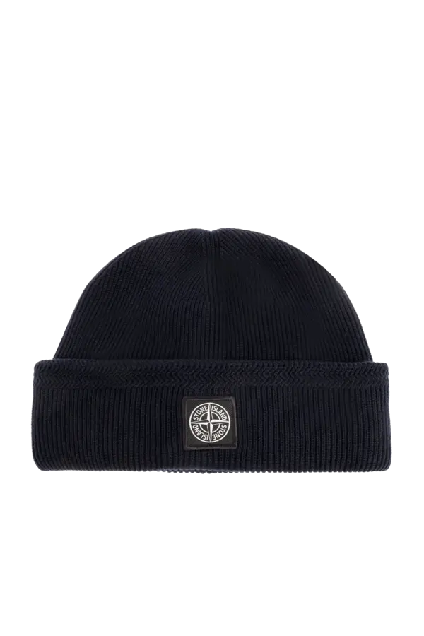 Stone Island Cap With Logo Patch - Navy Blue