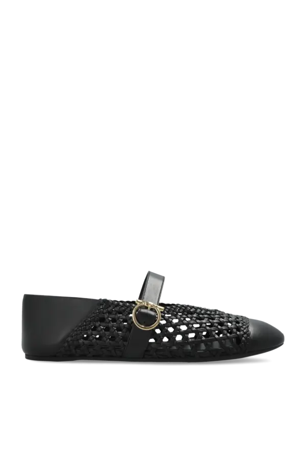 FERRAGAMO Nena Ballet Flats - Black
