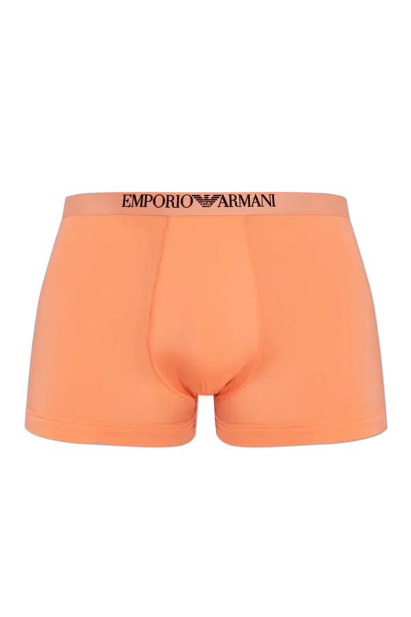 Emporio Armani Boxers With Logo - Orange