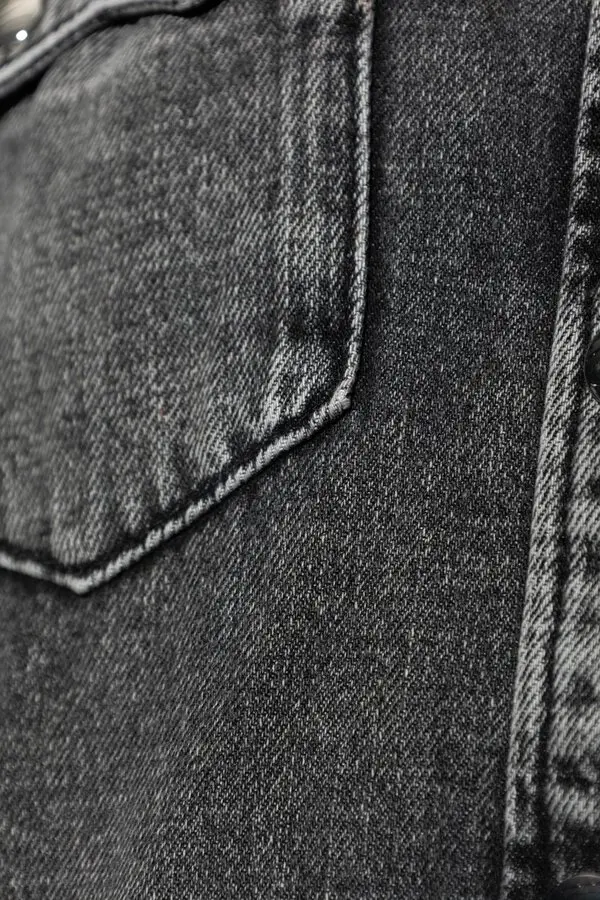 ALLSAINTS Rock' Denim Shirt Dress - Grey