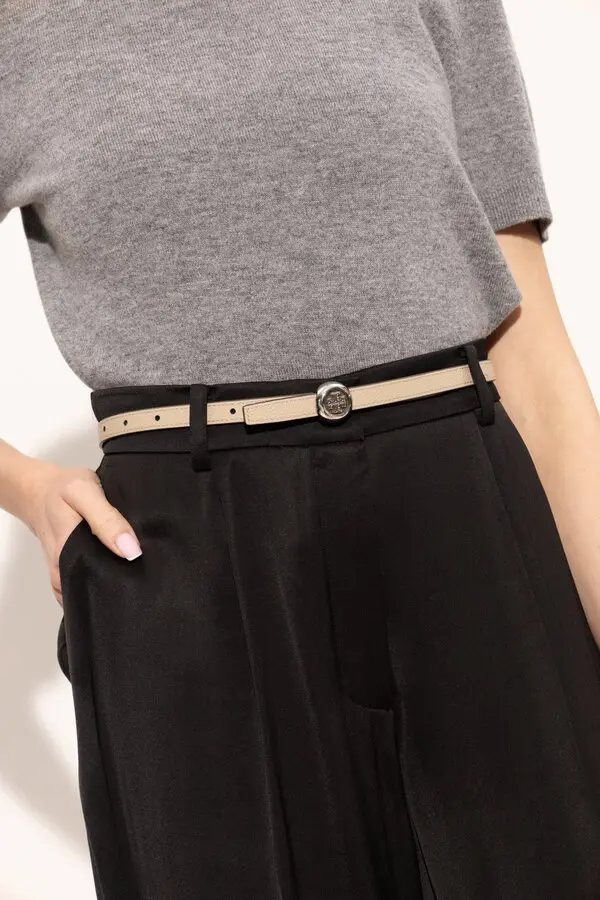 Tory Burch Reversible Leather Belt - Green