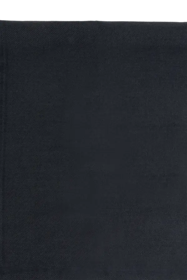 Brioni Scarf With Logo - Navy Blue