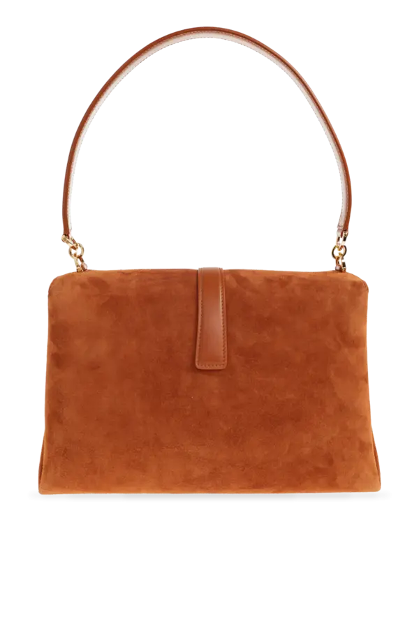 FERRAGAMO Suede Shoulder Bag - Brown