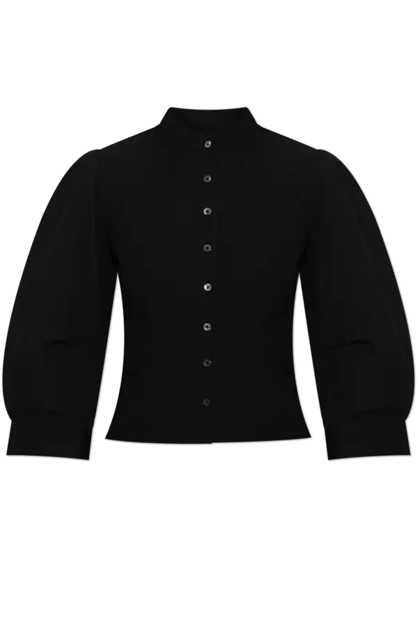 ALLSAINTS Maud Organic Cotton Shirt - Black