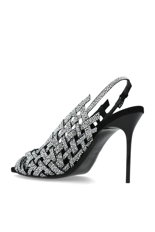 Balmain Leather Heeled Sandals