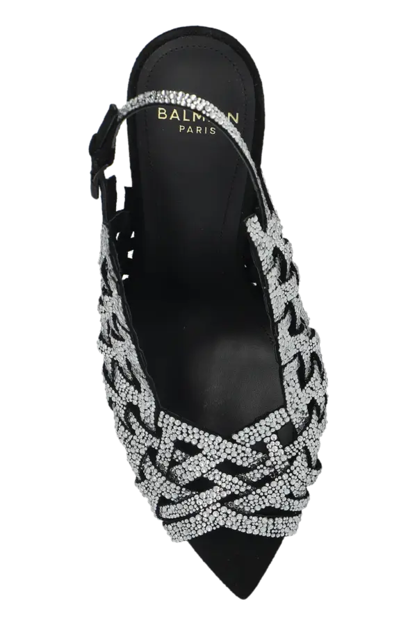 Balmain Leather Heeled Sandals