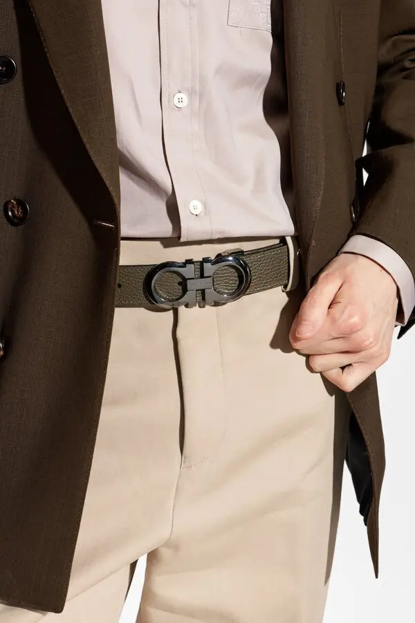 FERRAGAMO Reversible Belt - Black