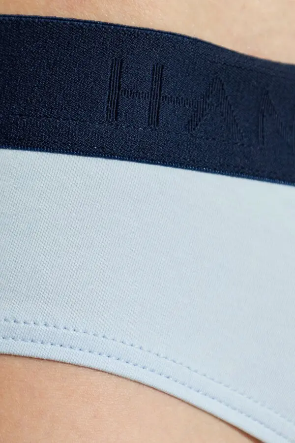 Hanro Two-pack Of Briefs From The ‘cotton Essentials’ Collection - Multicolour