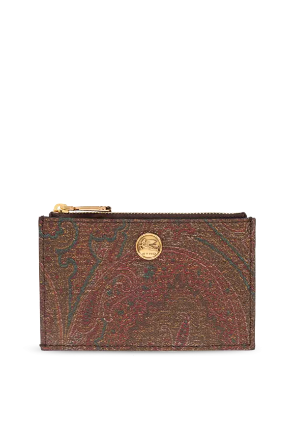 Etro Card Case - Brown